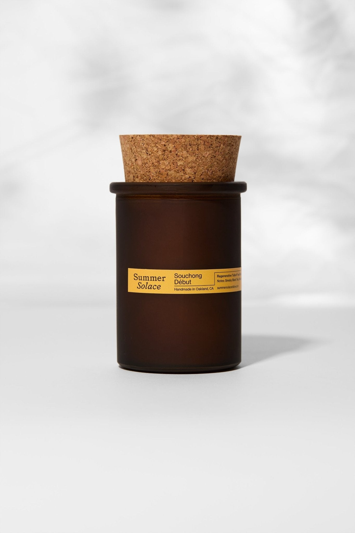 Souchong Debut Tallow Candle with Black Tea Absolute & Vetiver | Shop ...