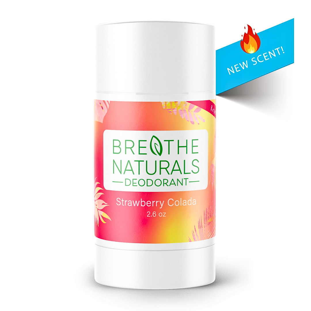 Strawberry Colada Deodorant | Shop Breathe Naturals Deodorant on Aware ...