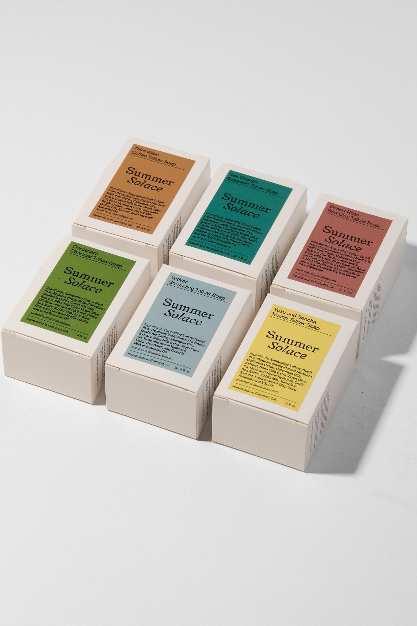 Tallow Soap Core Collection | Shop Summer Solace Tallow on Aware House
